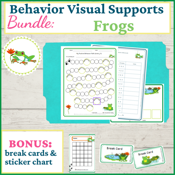 Behavior Visual Supports- Frogs | Made By Teachers