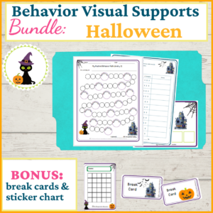 Behavior Visual Supports- Halloween | Made By Teachers