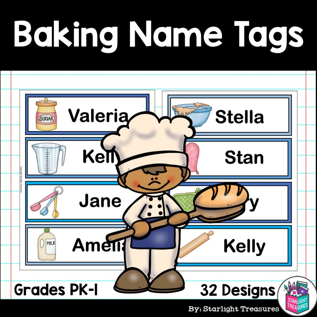 Baking Desk Name Tags - Editable Name Tags | Made By Teachers