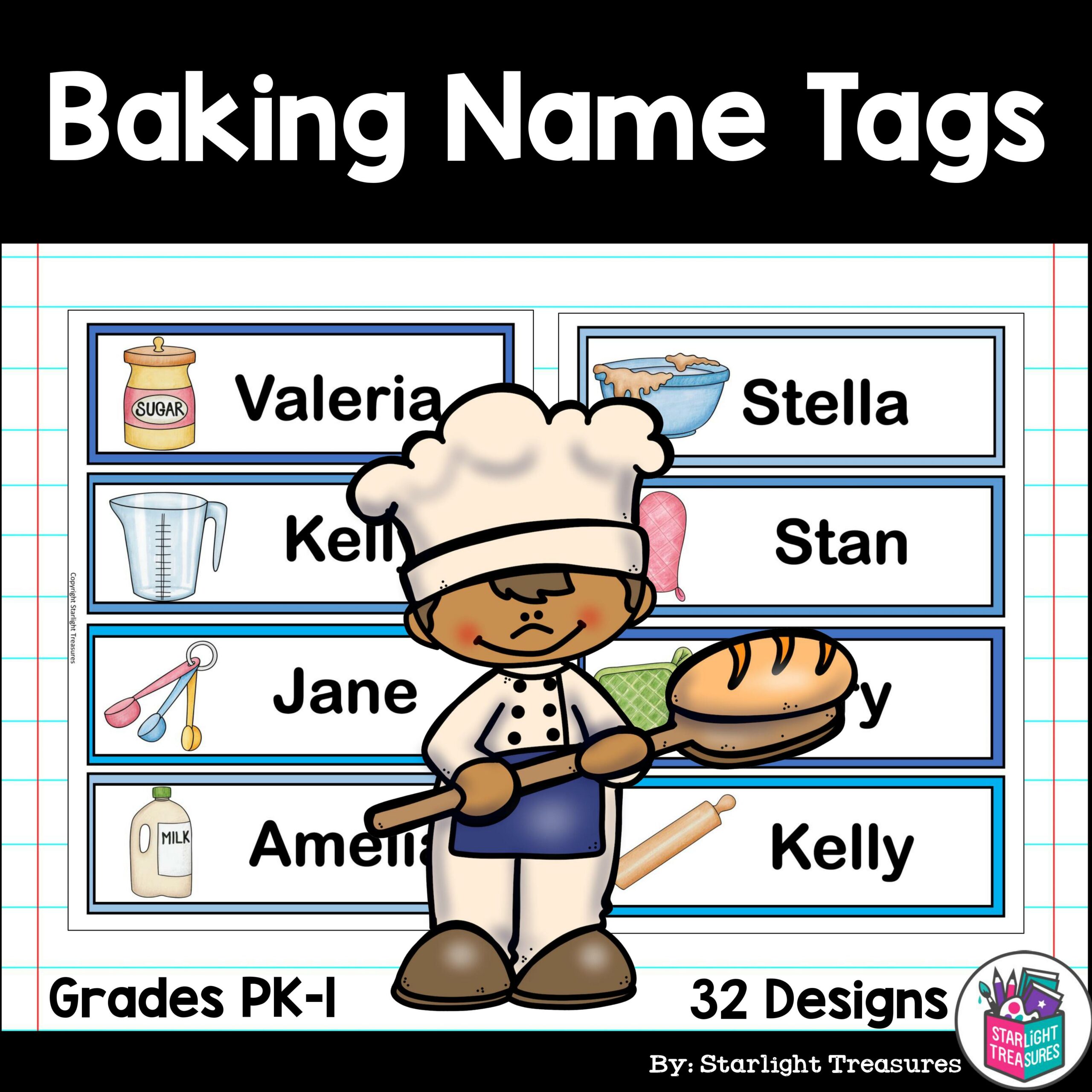 Baking Desk Name Tags - Editable Name Tags | Made By Teachers