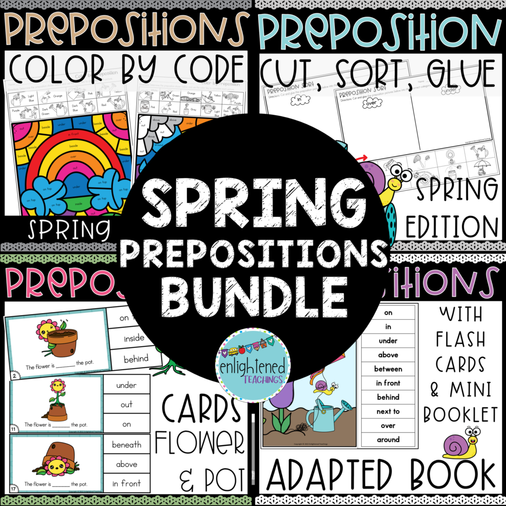 Spring Preposition Worksheets and Preposition Activities BUNDLE | Made ...