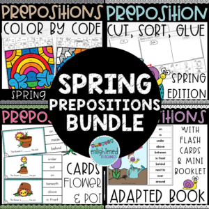 Spring Preposition Worksheets and Preposition Activities BUNDLE | Made ...