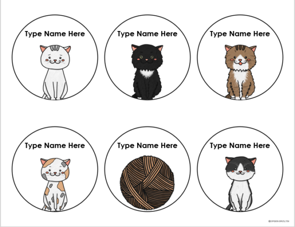 Back to School Door Display Bulletin Board Decoration Cat Lovers Theme ...