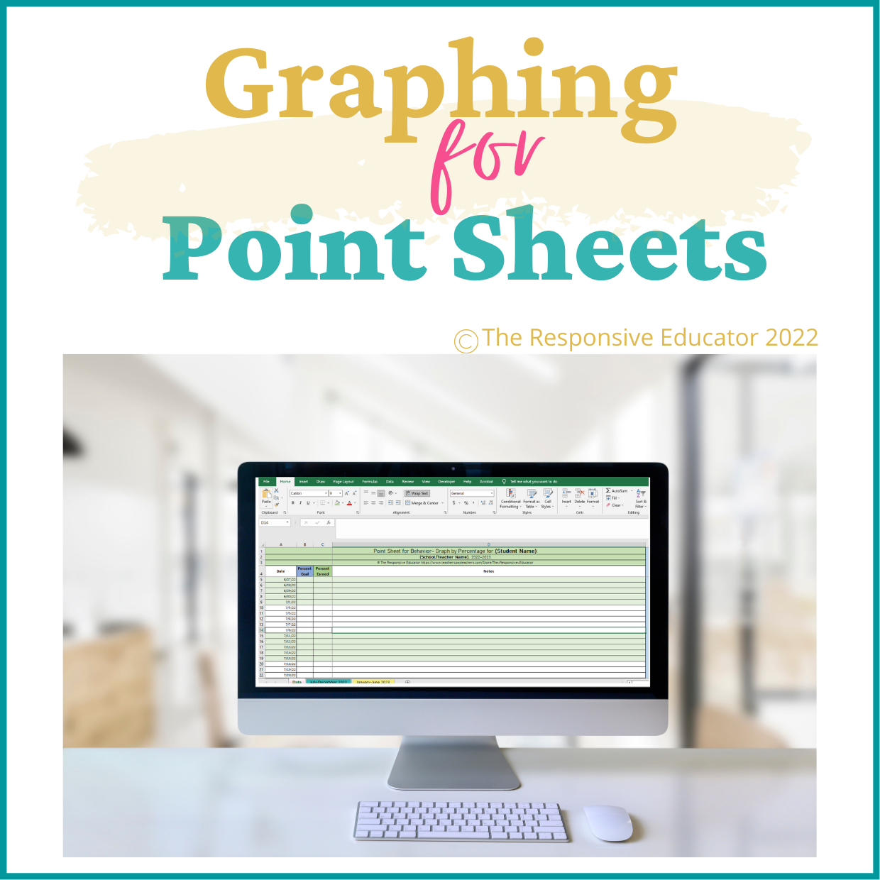 Point Sheet for Behavior- Graphing | Made By Teachers