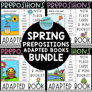 Spring Preposition Adapted Book Interactive Booklet Spring Prepositions ...