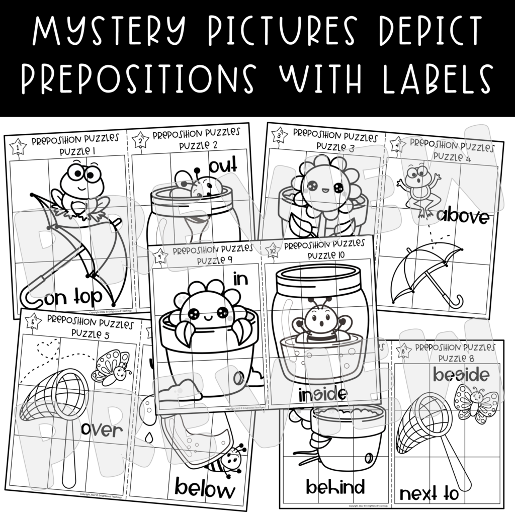 Spring Preposition Sentence Worksheets and Spring Preposition ...