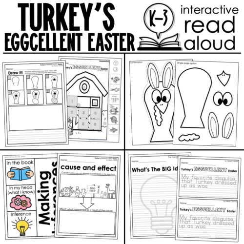 Turkey's Eggcellent Easter Interactive Read Aloud | Sequencing RETELL ...
