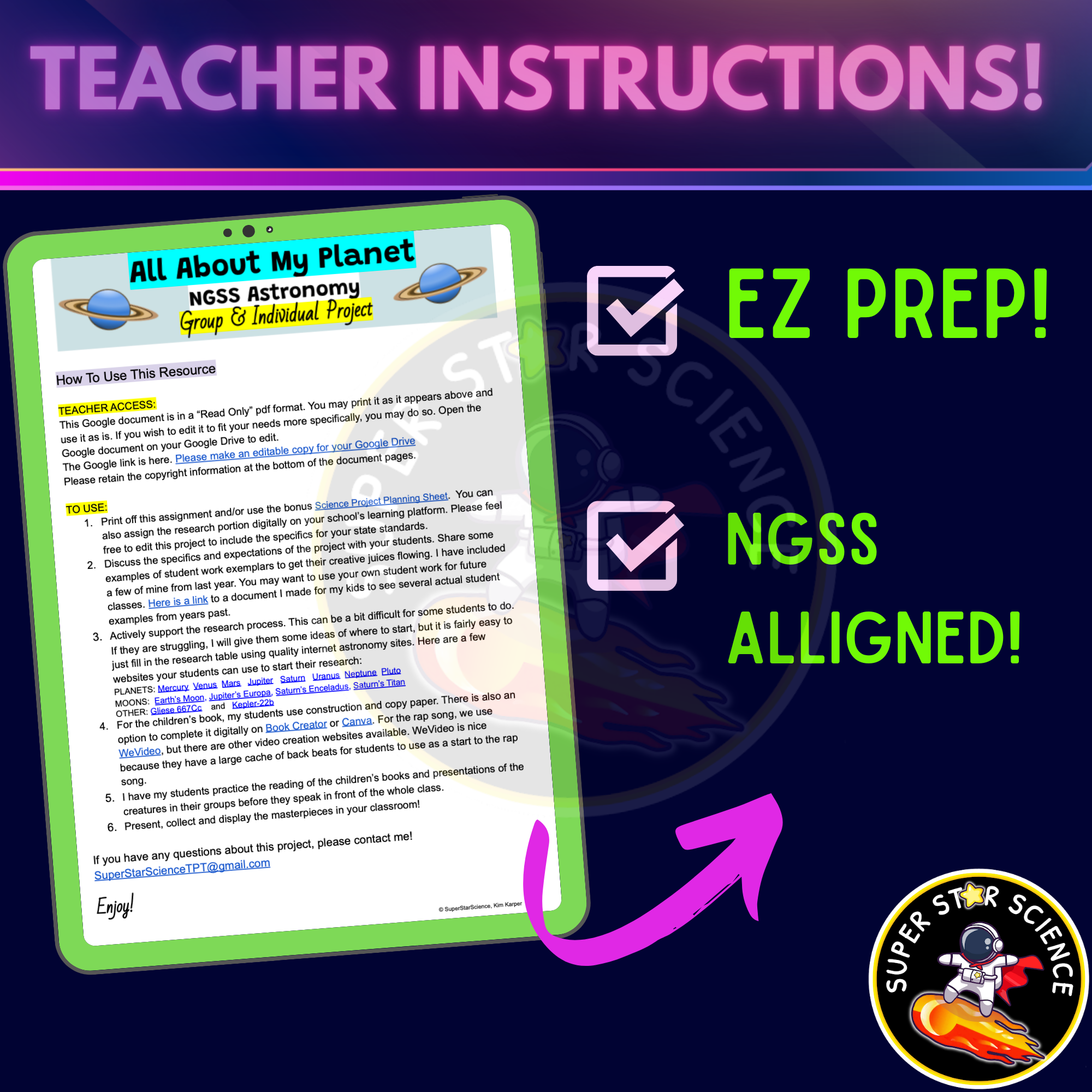 FUN STEM Project Planet Research and Creativity Activity NGSS Astronomy ...