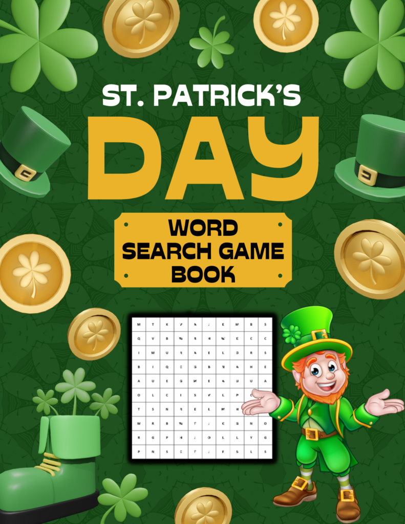 St. Patrick's Day 100 Word Search Puzzles Book | Luck Of The Irish Game ...