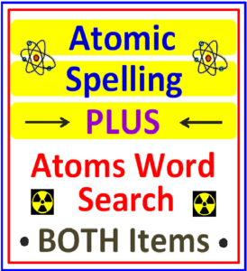 Atoms Word Search Puzzle PLUS Atomic Spelling (Both Items) | Made By ...