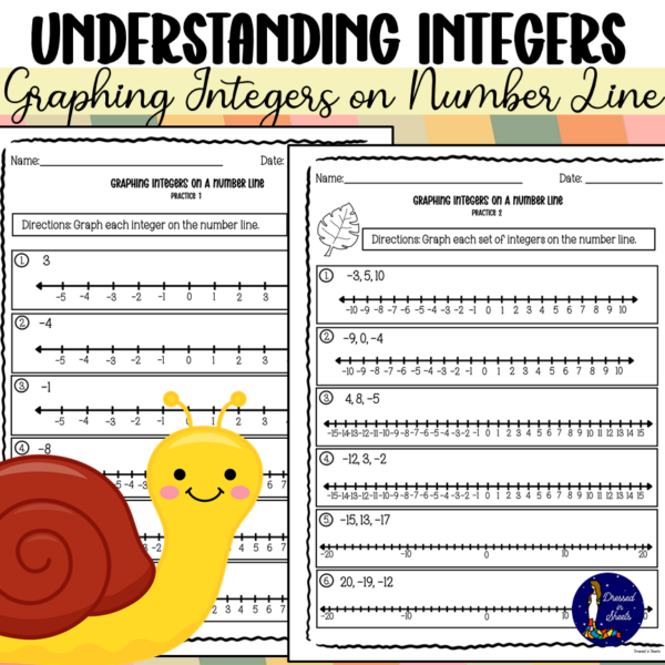 Understanding Integers: Graphing Integers on a Number Line | Made By ...