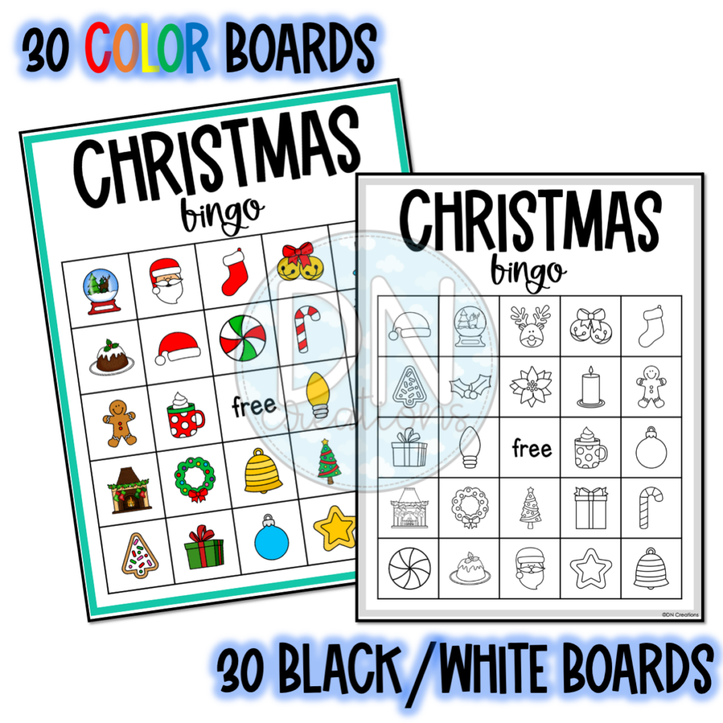 Christmas Bingo l Christmas Digital Activity l Digital or Paper Bingo ...