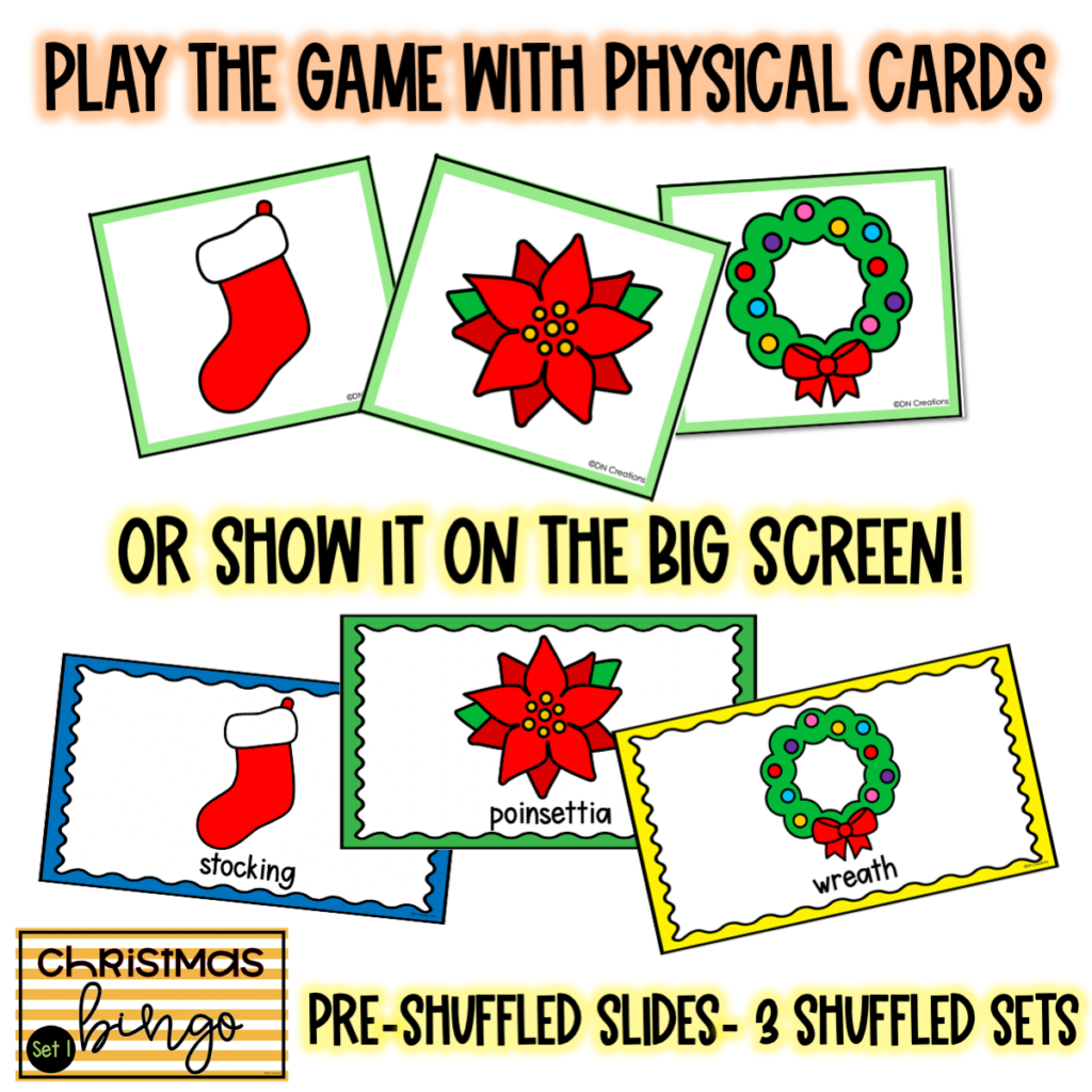 Christmas Bingo l Christmas Digital Activity l Digital or Paper Bingo ...
