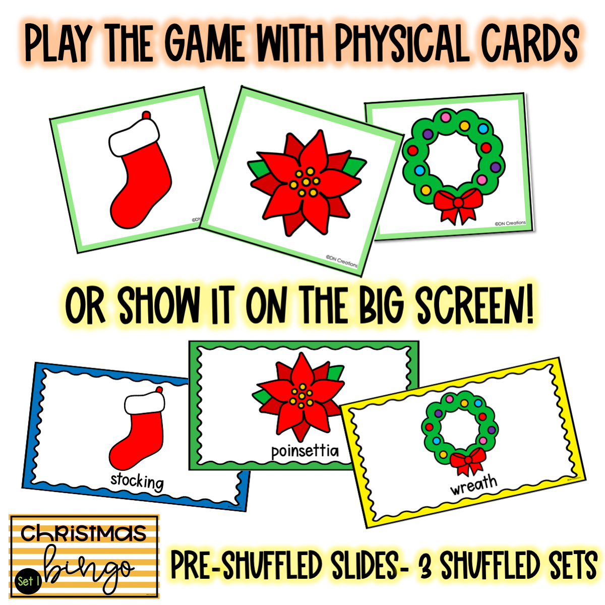 Christmas Bingo l Christmas Digital Activity l Digital or Paper Bingo ...