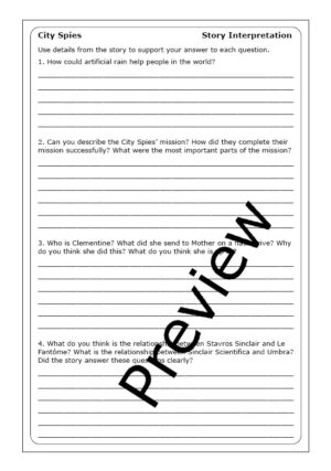 James Ponti "City Spies" worksheets | Made By Teachers