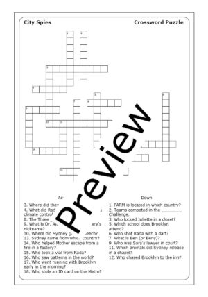 James Ponti "City Spies" worksheets | Made By Teachers