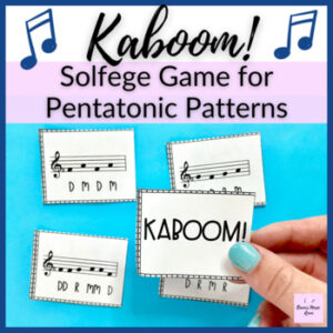 Pentatonic Kaboom! // Do Re Mi Sol La Printable solfege game for ...