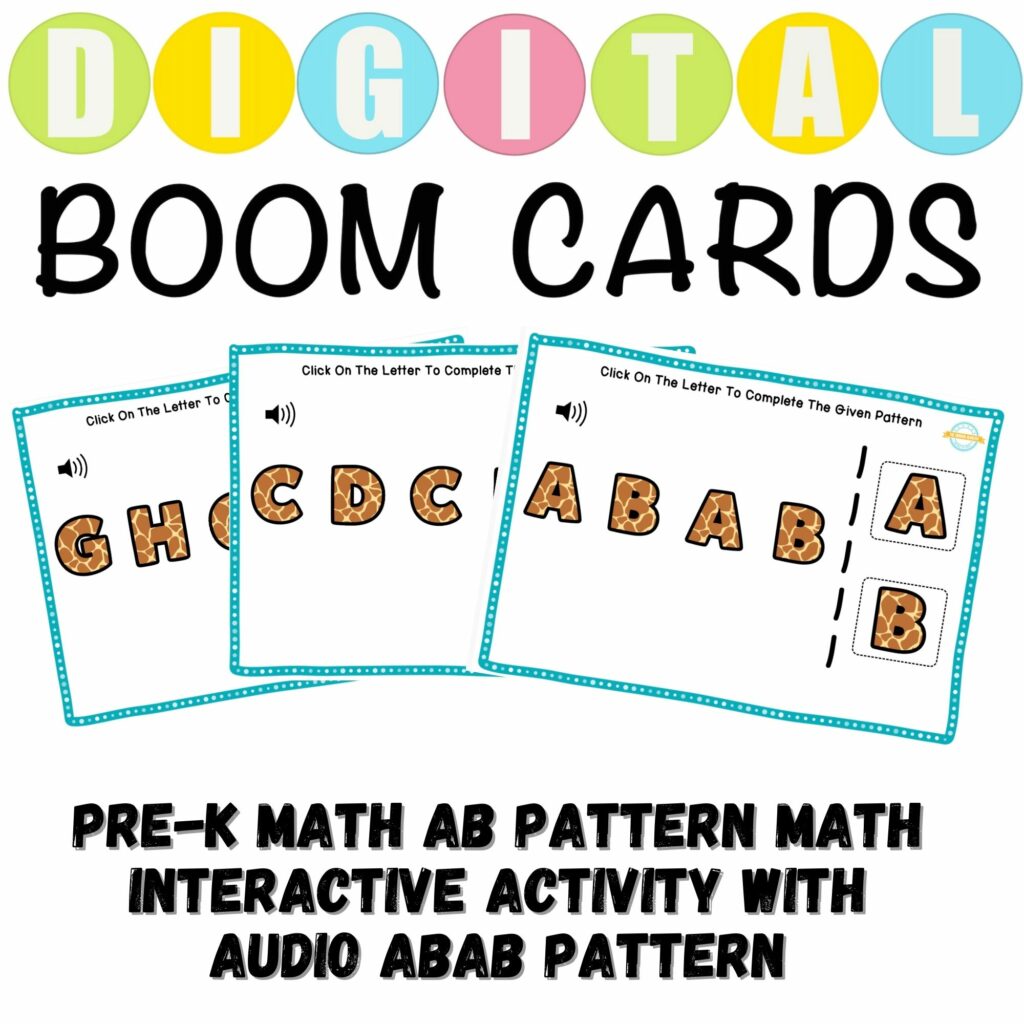 Pre-K Math AB Patters Activity With Uppercase Letters | Made By Teachers