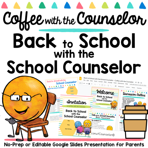 Coffee with the Counselor | Back to School | Made By Teachers