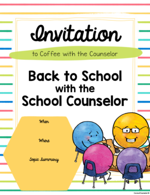 Coffee with the Counselor | Back to School | Made By Teachers