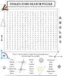 Angles Word Search Puzzle PLUS Angles Battleship (2 Items) | Made By ...
