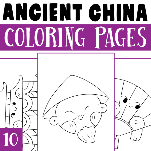 Ancient China Coloring pages, China Mythology Coloring sheets, Morning ...