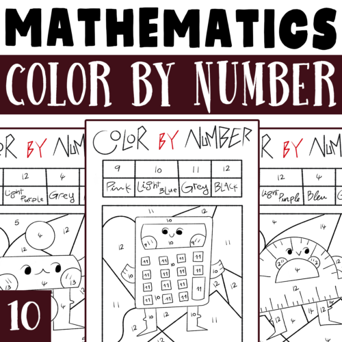 Math Color by Number, Mathematics Coloring Worksheets Activities ...