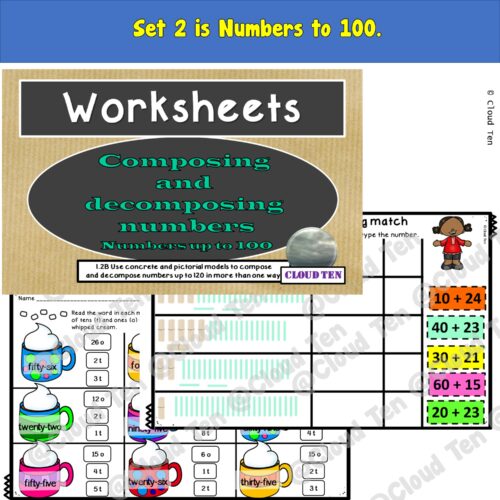 Composing and Decomposing Numbers Worksheets in Google Slides™ | Made ...
