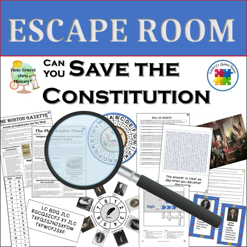 United States Constitution Escape Room | Made By Teachers