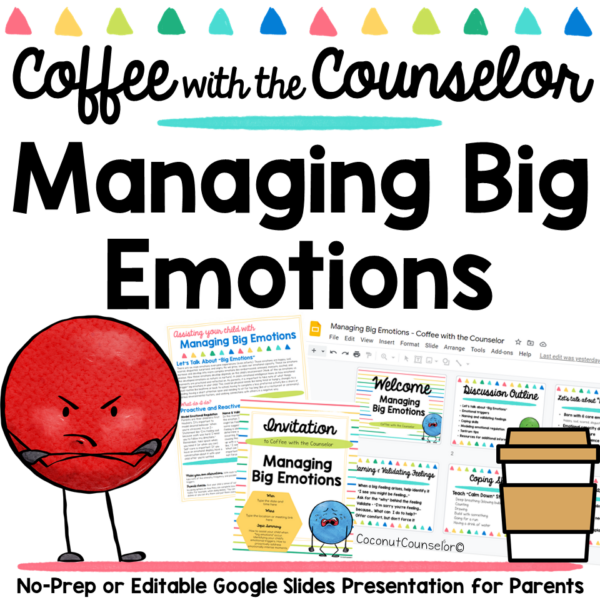 Coffee with the Counselor | Managing Big Emotions | Made By Teachers