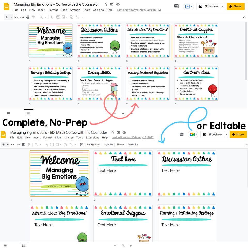Coffee with the Counselor | Managing Big Emotions | Made By Teachers