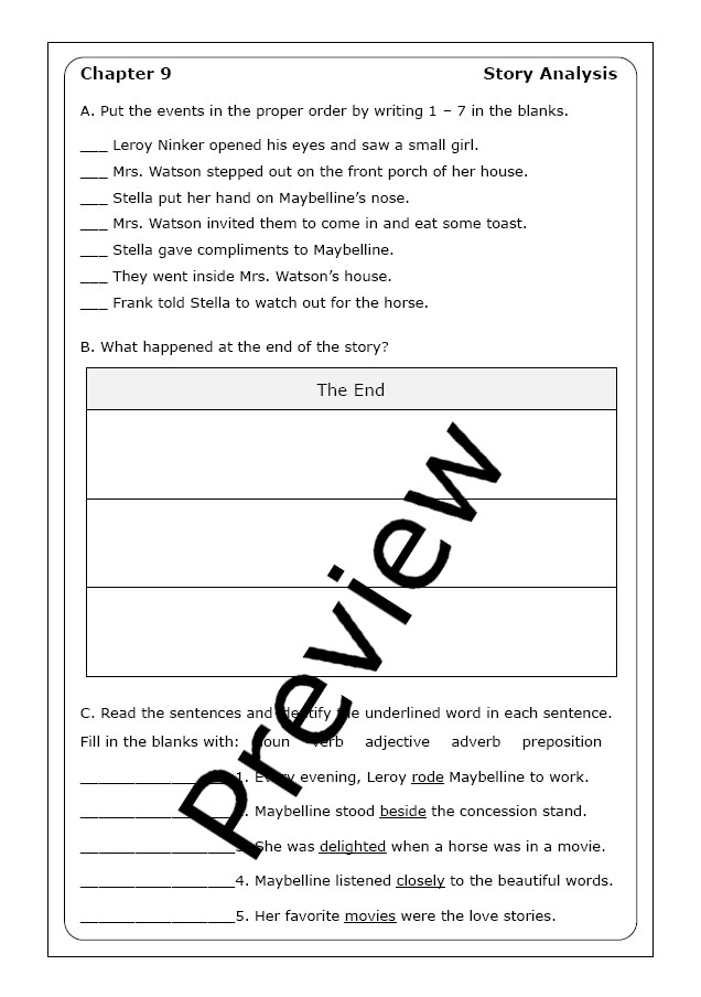 Kate DiCamillo "Leroy Ninker Saddles Up" worksheets | Made By Teachers