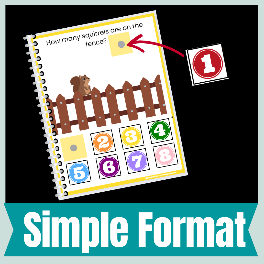 Number Matching Preschool Spring Interactive Book | Made By Teachers