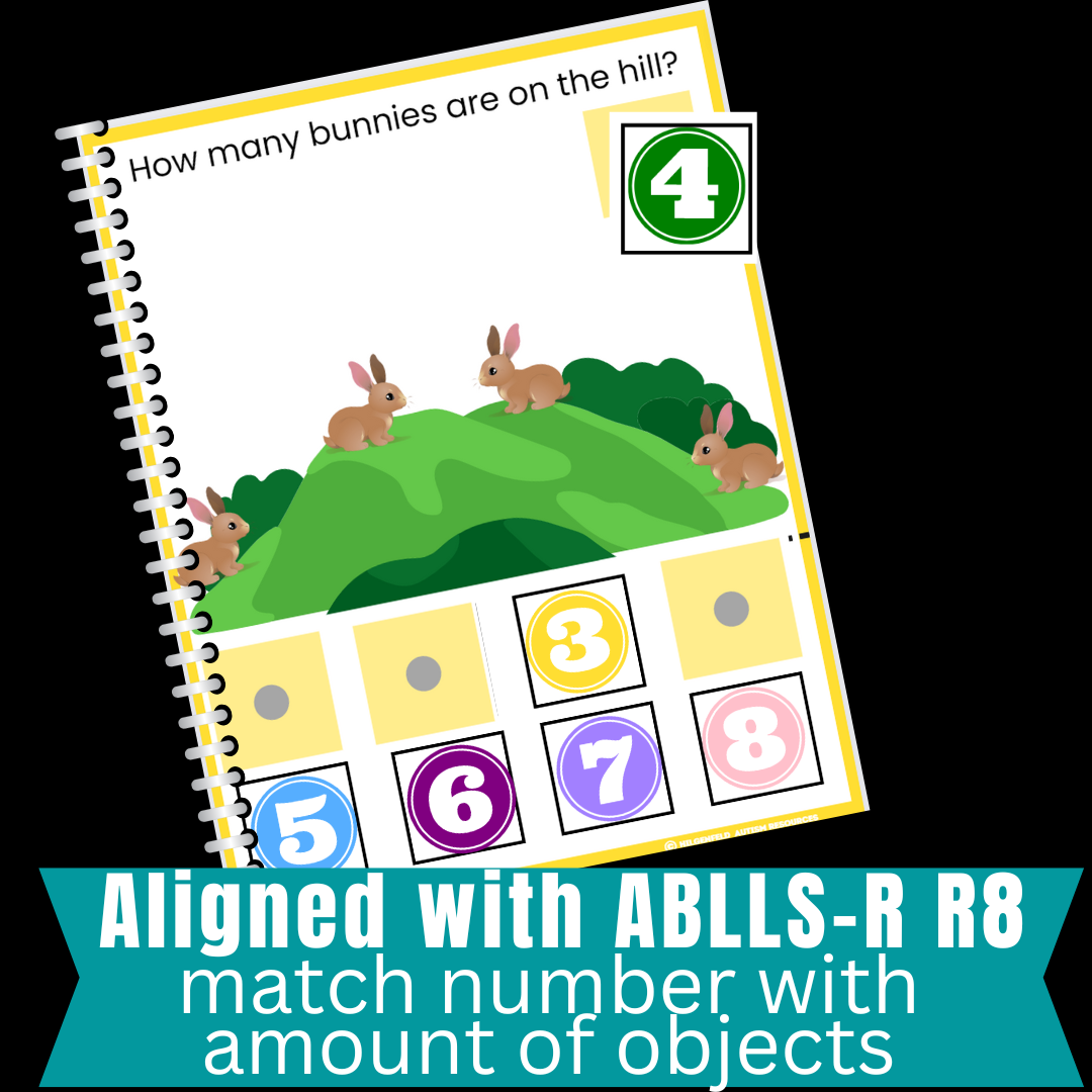 Number Matching Preschool Spring Interactive Book | Made By Teachers
