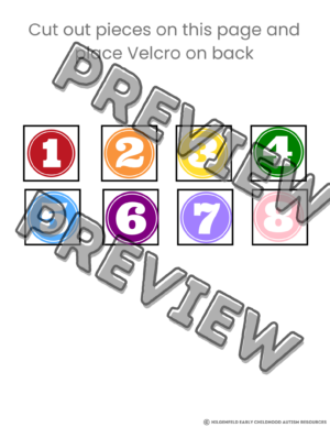 Number Matching Preschool Spring Interactive Book | Made By Teachers