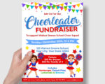 Editable Cheerleader Fundraiser Flyer, Sport Cheer Team Party Template ...