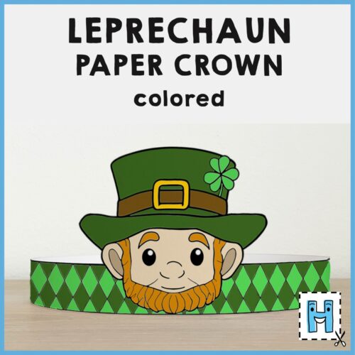 St. Patrick’s Day Paper Hats Leprechaun Shamrock Printable Paper ...