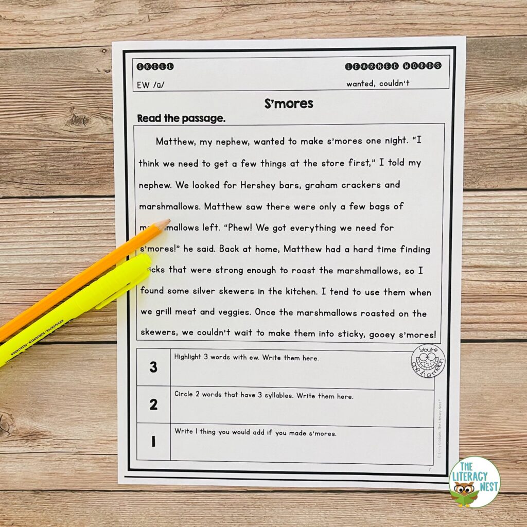 Decodable Passages for Orton-Gillingham Lessons Level 4 | Made By Teachers