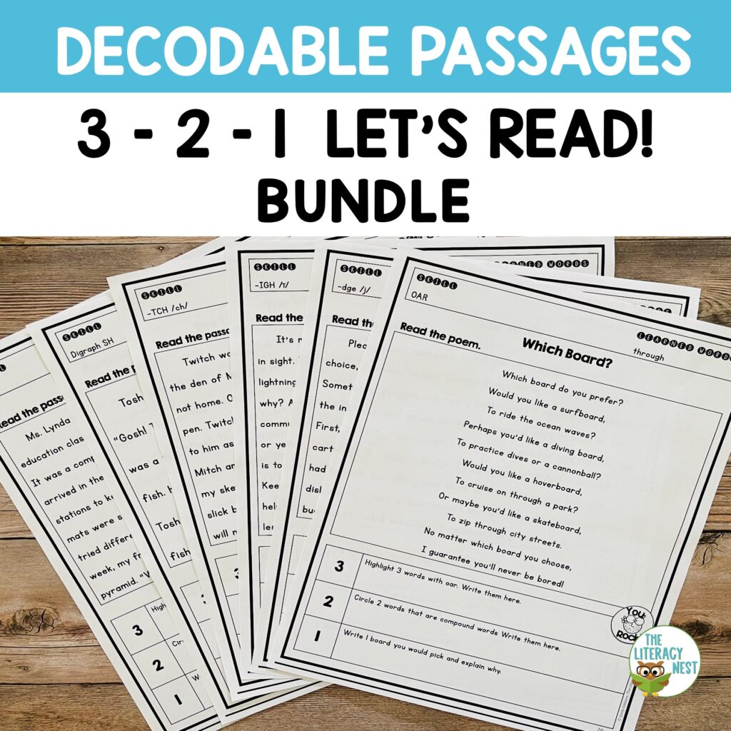 Decodable Texts for Orton-Gillingham Lesson Plans 3 2 1 Bundle | Made ...