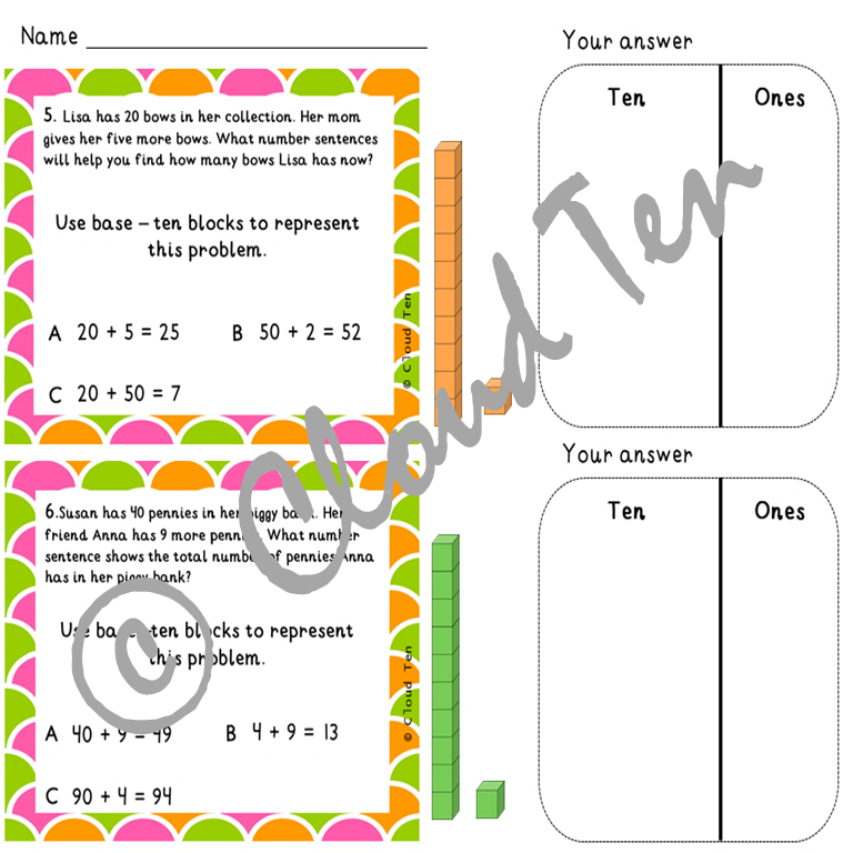 Multiples of ten plus one in problems in Google Slides™ | Made By Teachers