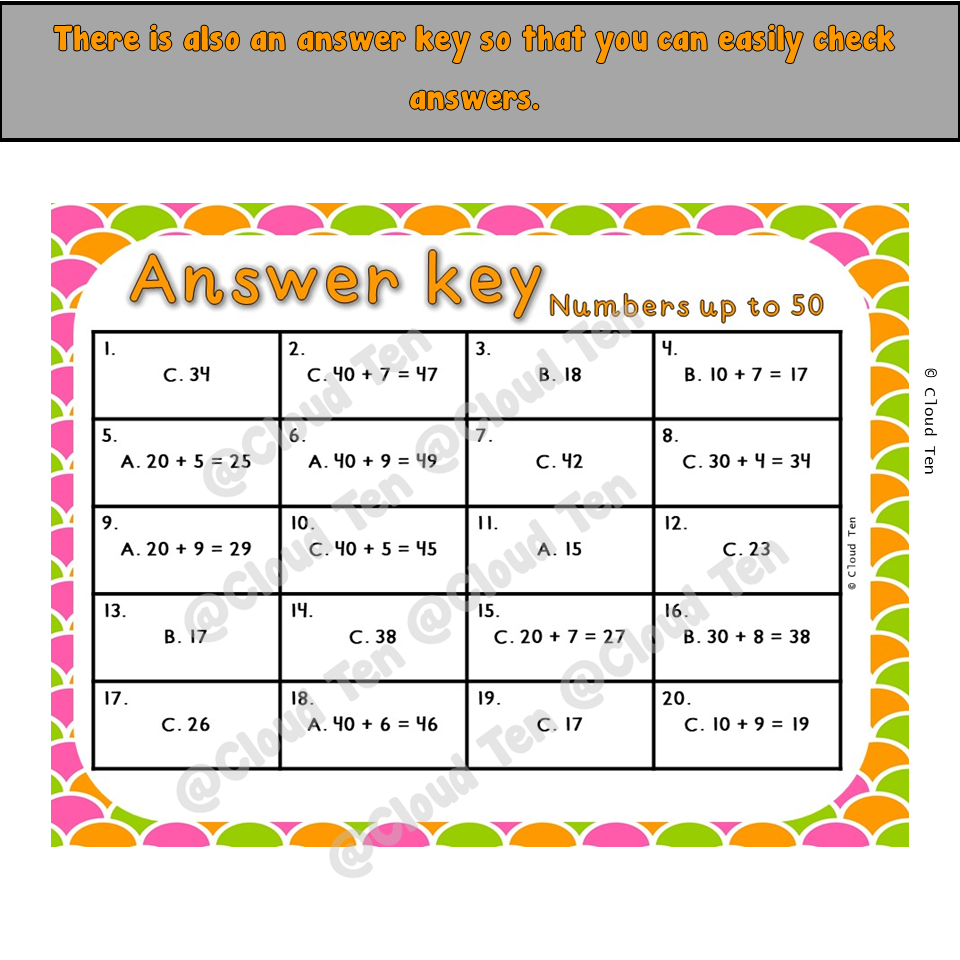 Multiples of ten plus one in problems in Google Slides™ | Made By Teachers