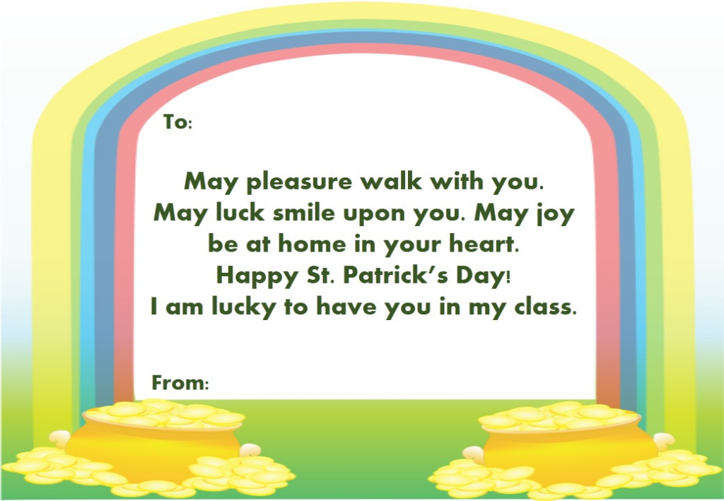 St. Patrick's Day Cards | Made By Teachers