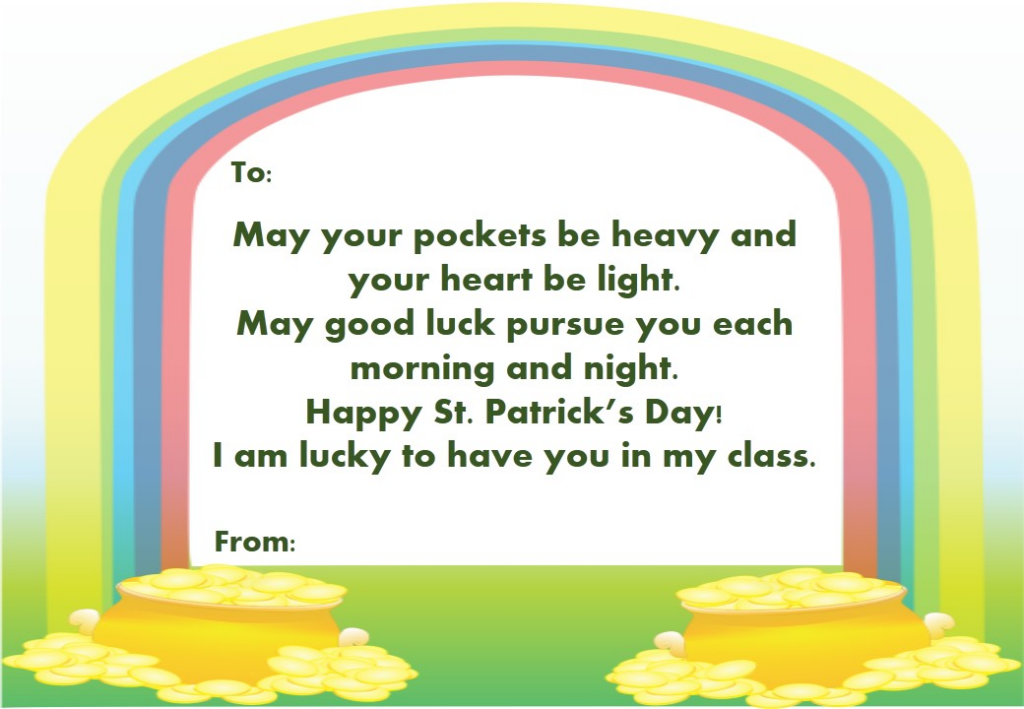 St. Patrick's Day Cards and Gift Tags Bundle | Made By Teachers