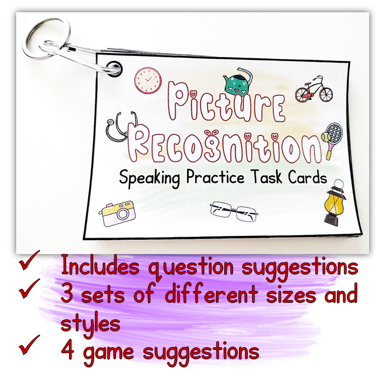 Picture Description and Recognition Speaking Task Card | Made By Teachers