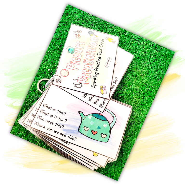 Picture Description and Recognition Speaking Task Card | Made By Teachers