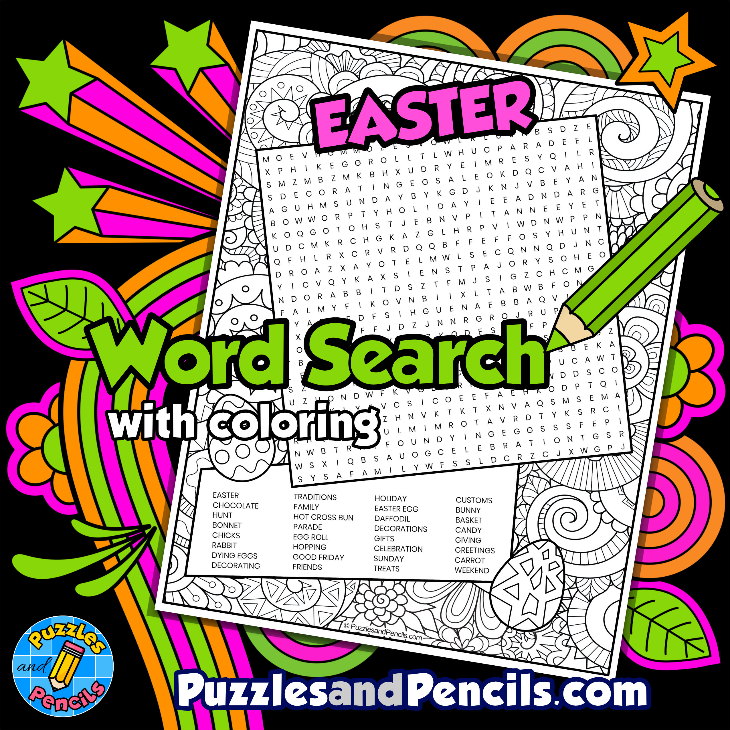 Hot Cocoa Word Search Puzzle Activity Page with Coloring | Seasons ...