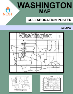 Washington Map Collaboration Poster | Made By Teachers