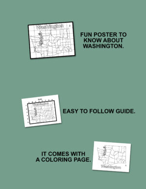 Washington Map Collaboration Poster | Made By Teachers