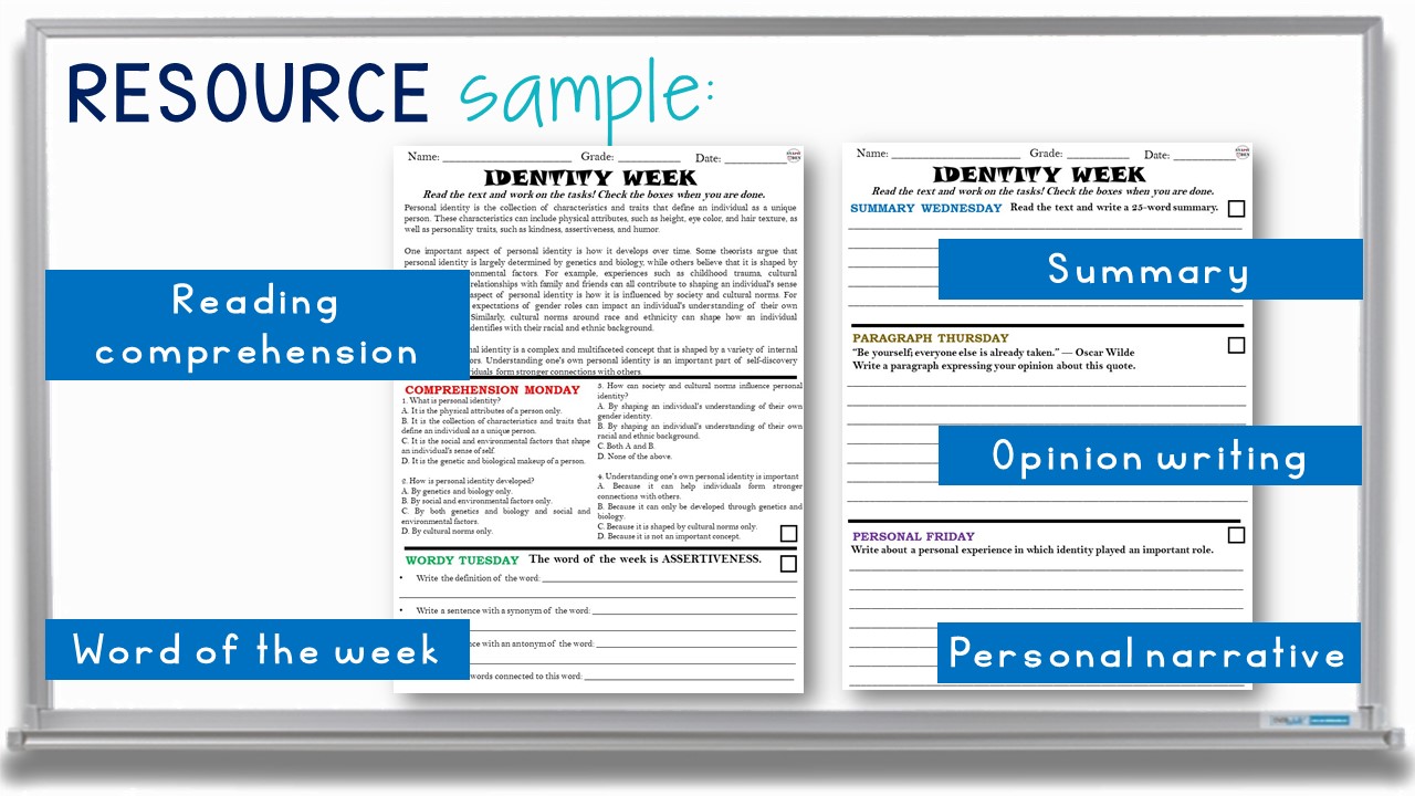 Reading Comprehension and Writing Bell Ringers: ONE YEAR of Daily ...