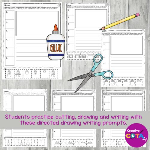 Winter Directed Drawing Writing Prompts | Made By Teachers